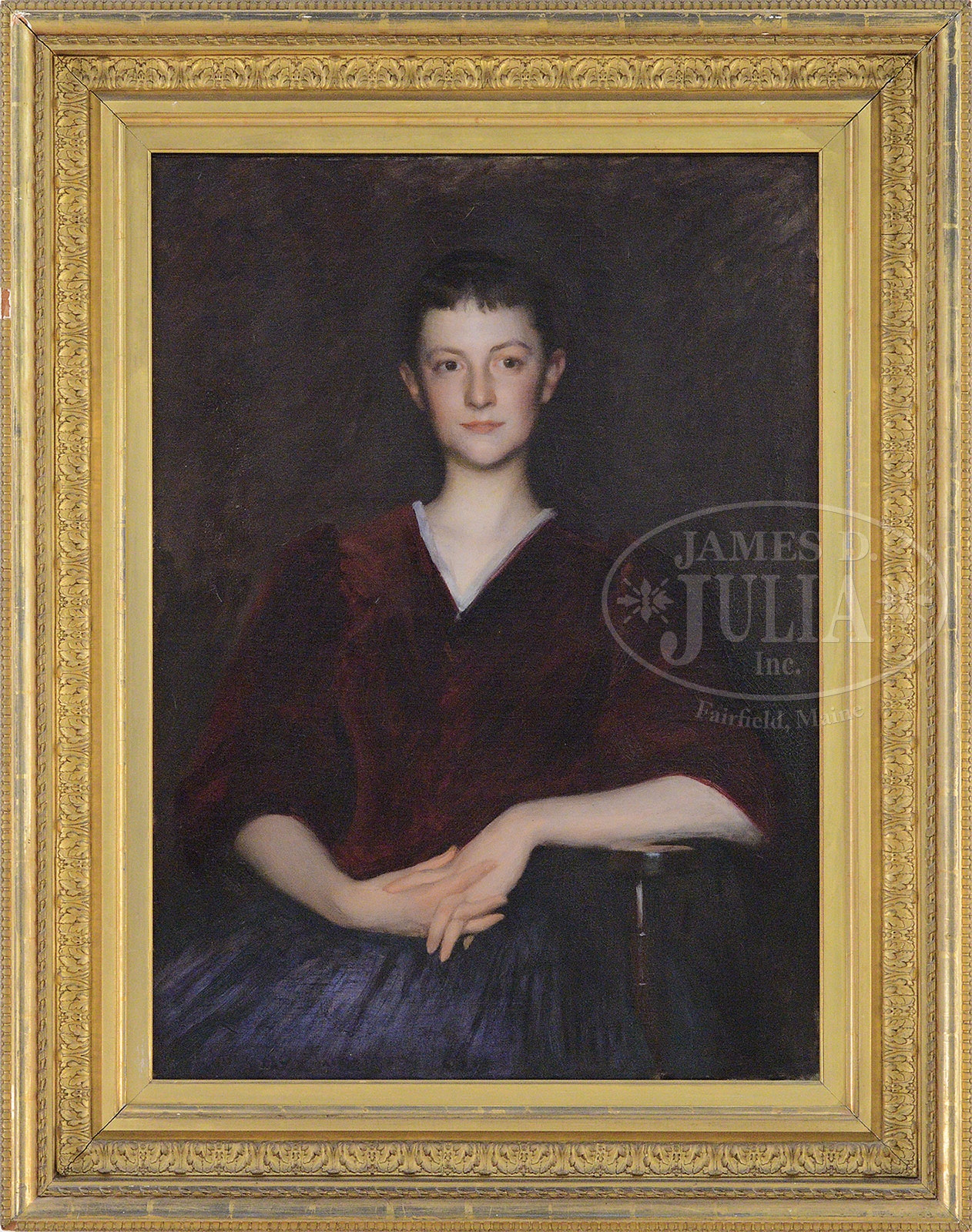 Edmund Charles Tarbell | Portrait of Miss Sally Perry | MutualArt