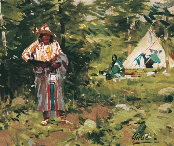 Gilbert Gaul | An Indian Dandy (1876) | MutualArt