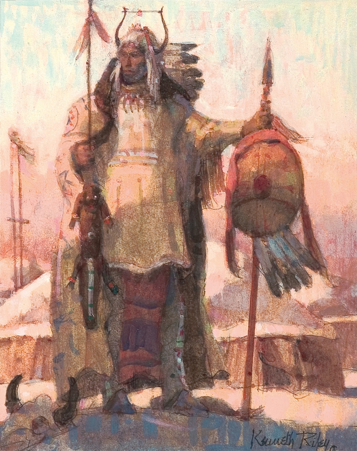 Kenneth Riley | Study for The Warriors | MutualArt