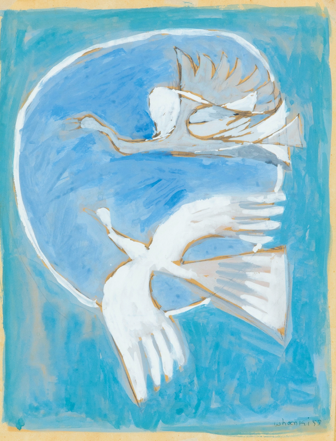 Kim Whanki | Flying Bird (1959) | MutualArt
