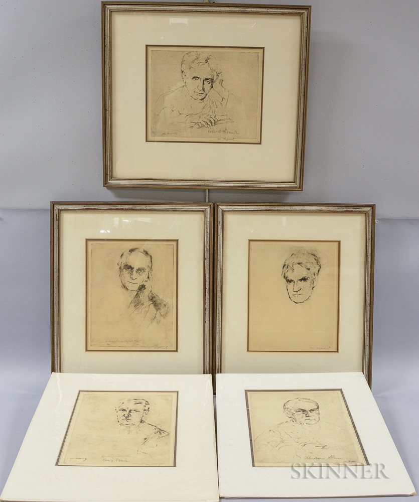 William Meyerowitz | Five Etchings of Supreme Court Justices (1935 ...