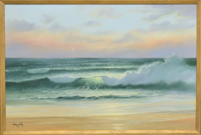 Larry Prellop | Ocean Waves at Seaside | MutualArt