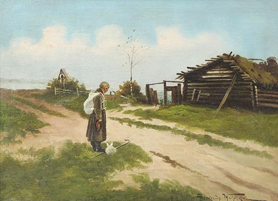 Alexander Vladimirovich Makovsky | Wandering Figure | MutualArt