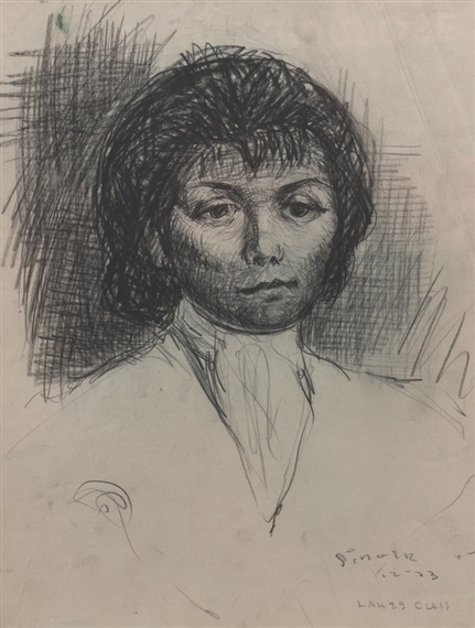 Clyde Singer | Portrait study (1933) | MutualArt