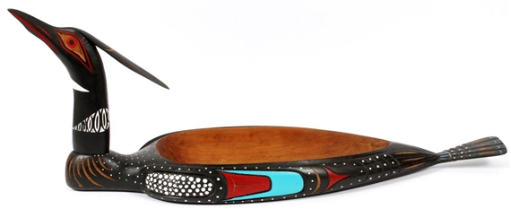 Tyee' Floyd Joseph | loon bowl | MutualArt