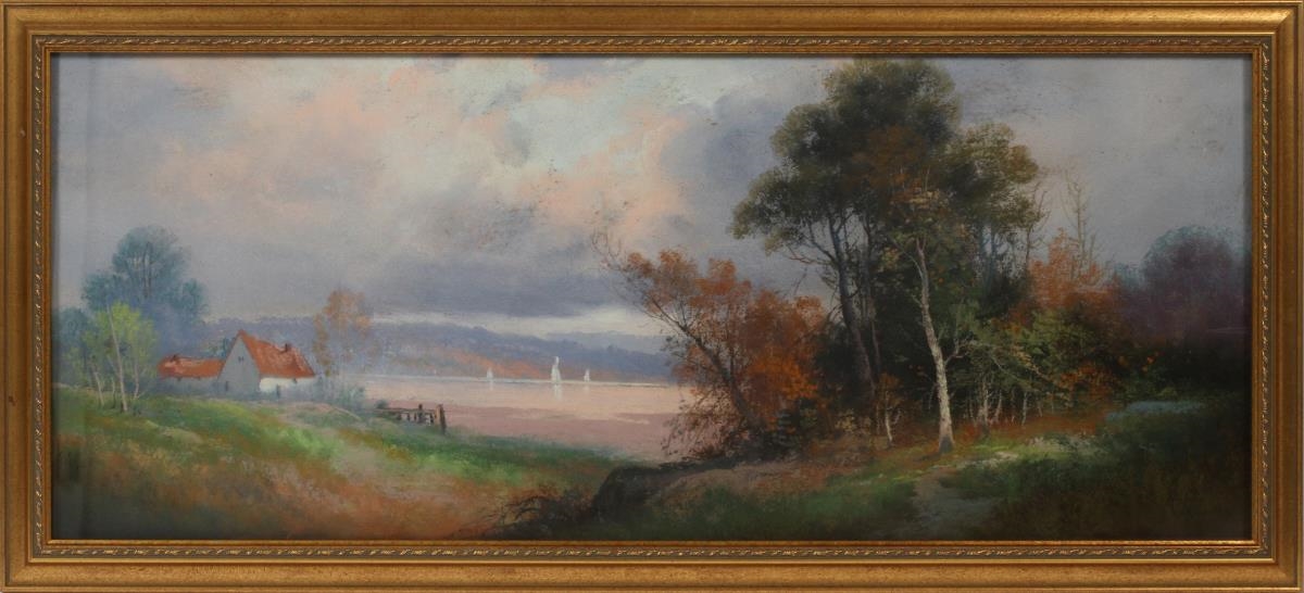 William Henry Chandler | fall lake landscape | Compare similar artworks ...