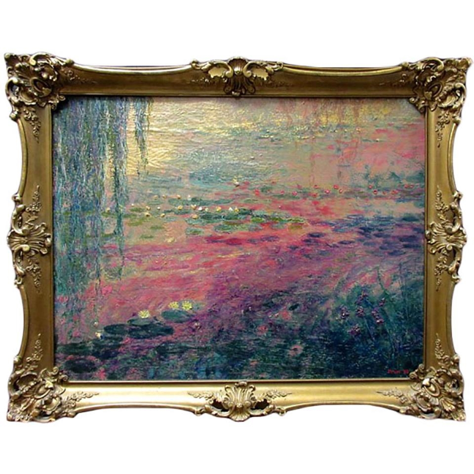 David Drum | Evening Water Garden Reflections (1992) | MutualArt