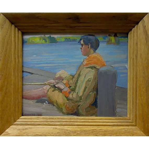 Edith Grace Lawson Coombs | Boy Fishing (1927) | MutualArt