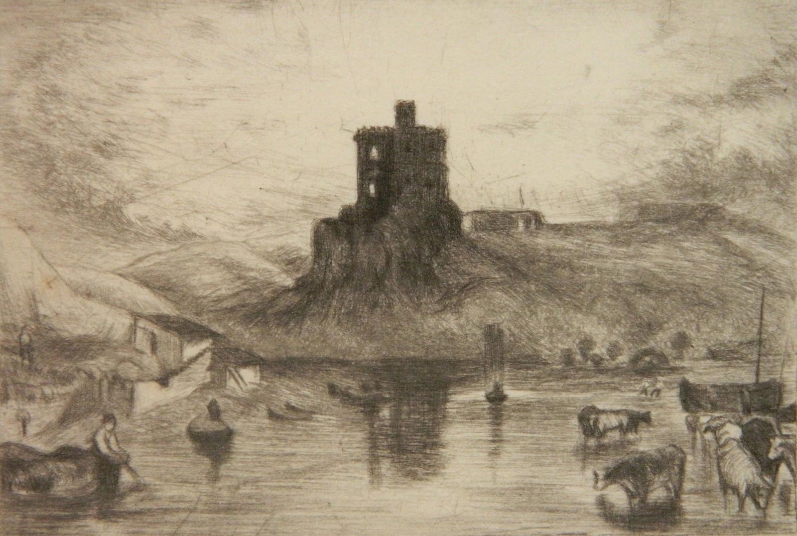 John Sloan | Dedham Castle - After Turner - Morse 2 (1888) | MutualArt