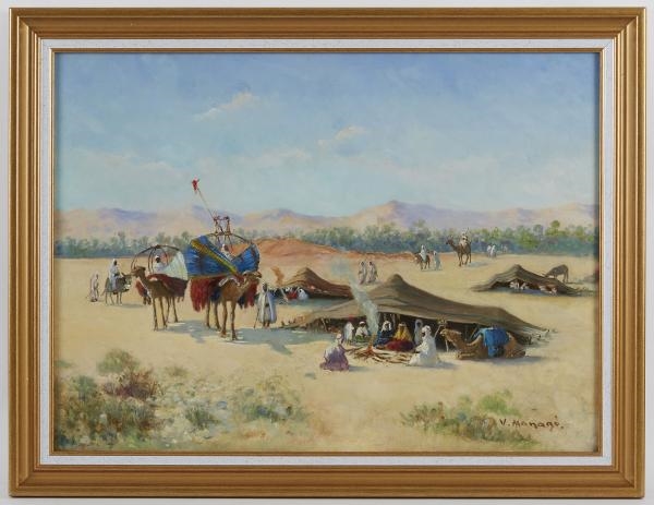 Vincent Manago | La halte dans le désert | MutualArt