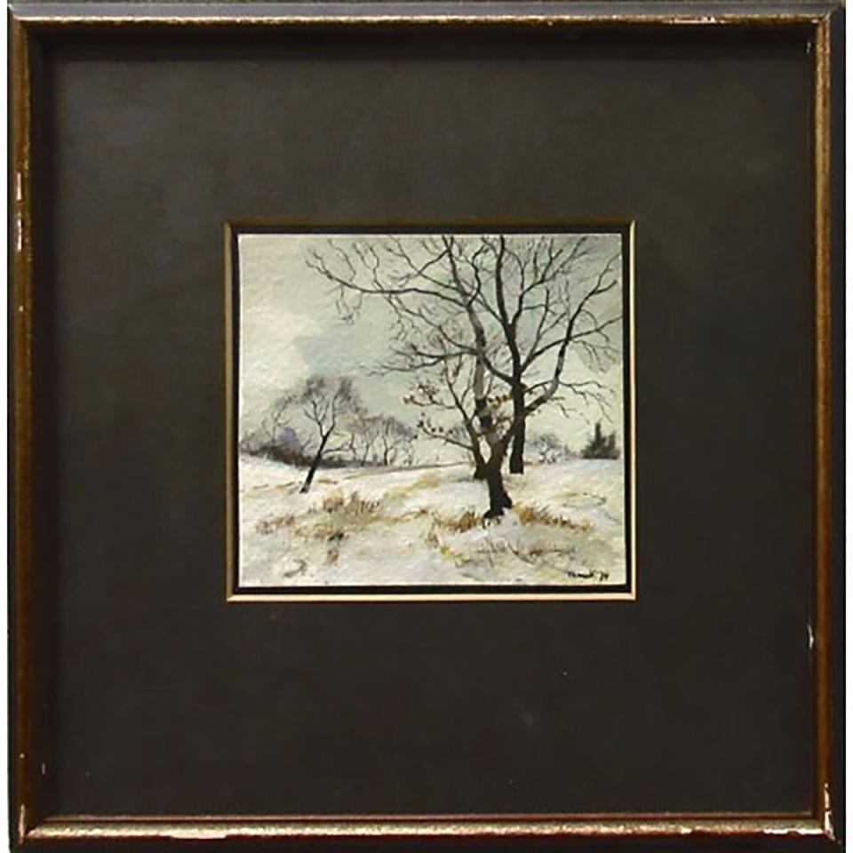 Albert Jacques Franck | Winter Landscape (1970) | MutualArt