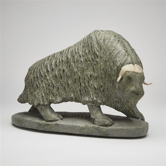 Lucassie Ikkidluak | RUNNING MUSK OX (1988) | MutualArt