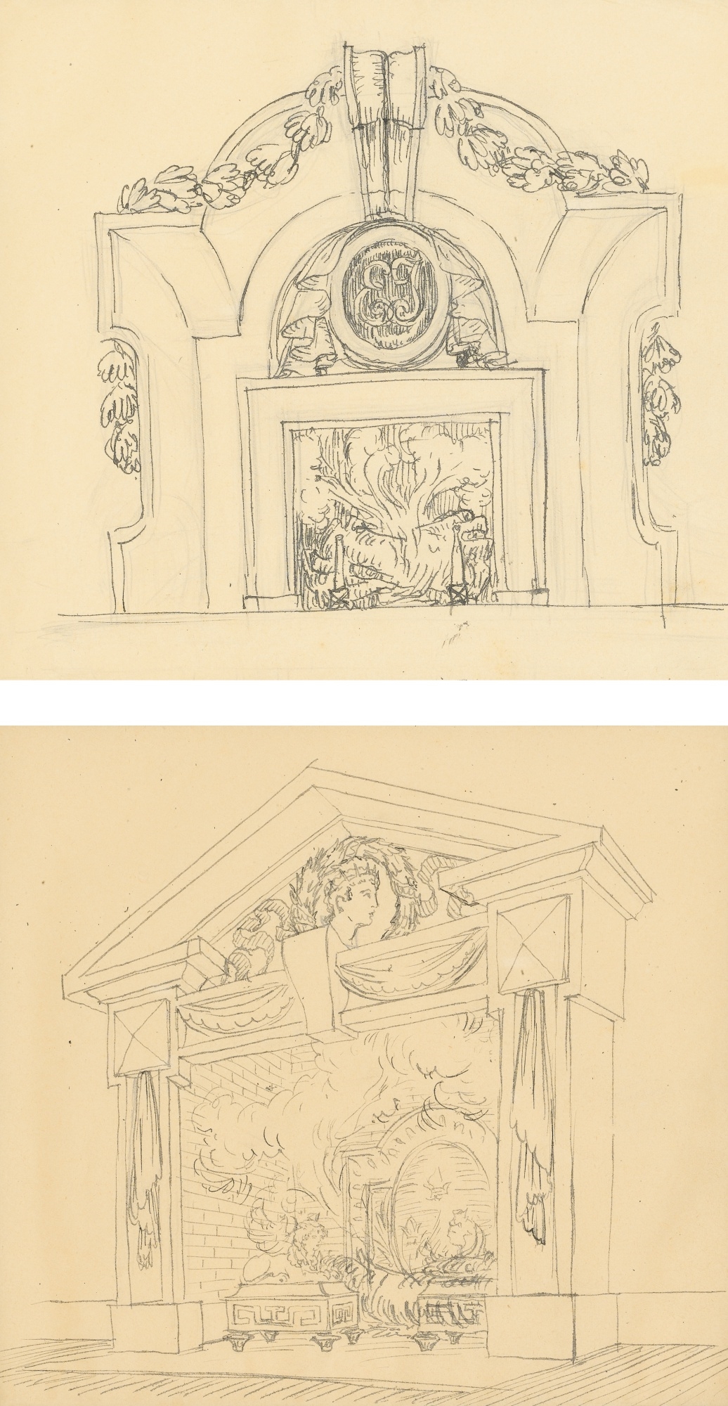 Emilio Terry | Two chimney projects | MutualArt