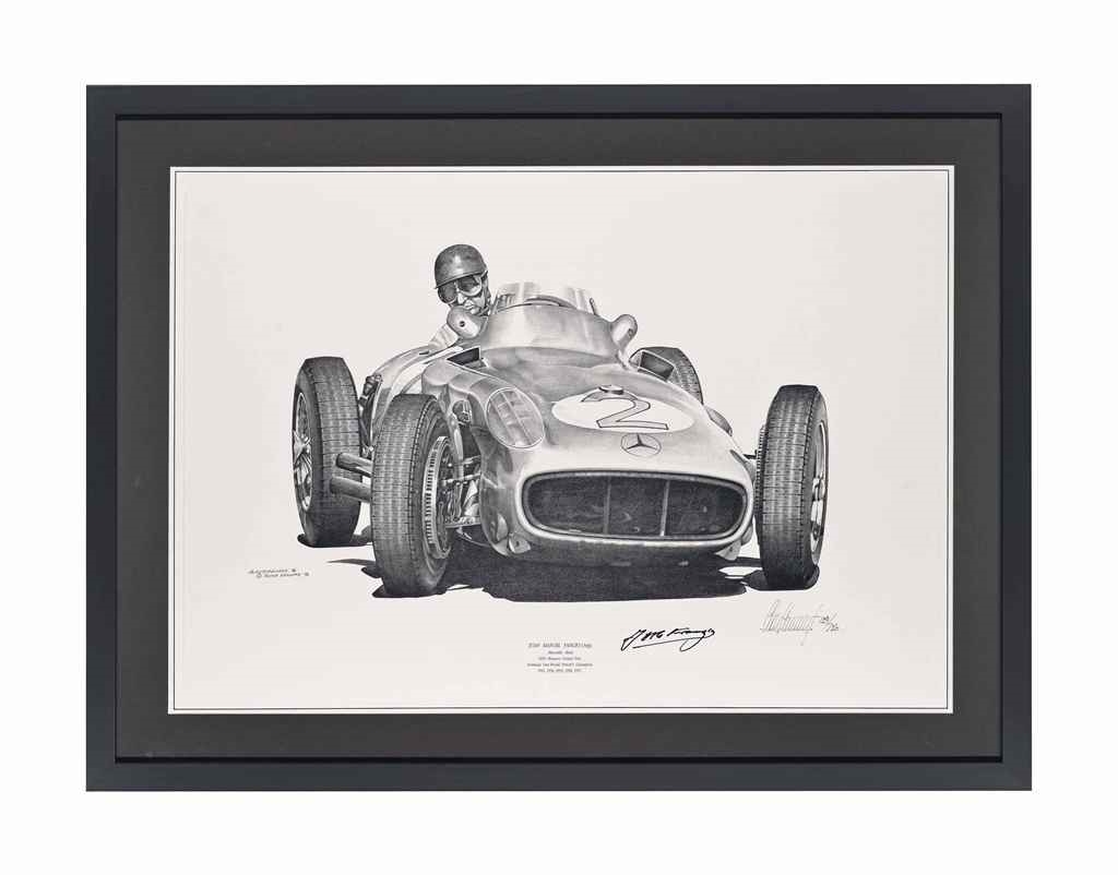 Alan Stammers | Juan Manuel Fangio Winning the 1955 Monaco Grand Prix ...