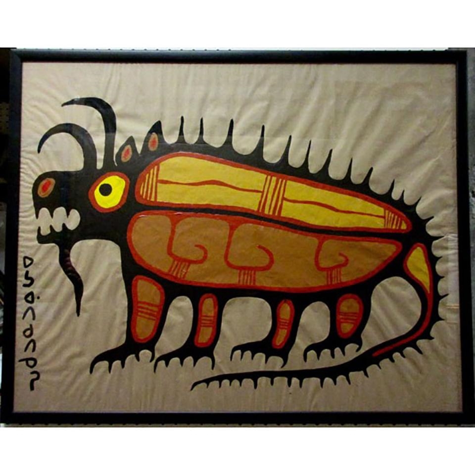 Norval Morrisseau | UNTITLED - HORNED ANIMAL | MutualArt