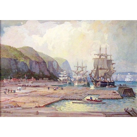 John David Kelly | SAILING SHIPS AND LOG RAFTS | MutualArt