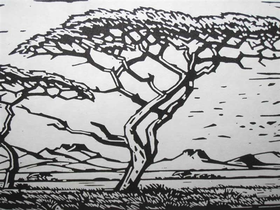 Jacob Hendrik Pierneef | Thorn Trees, Rustenburg | MutualArt