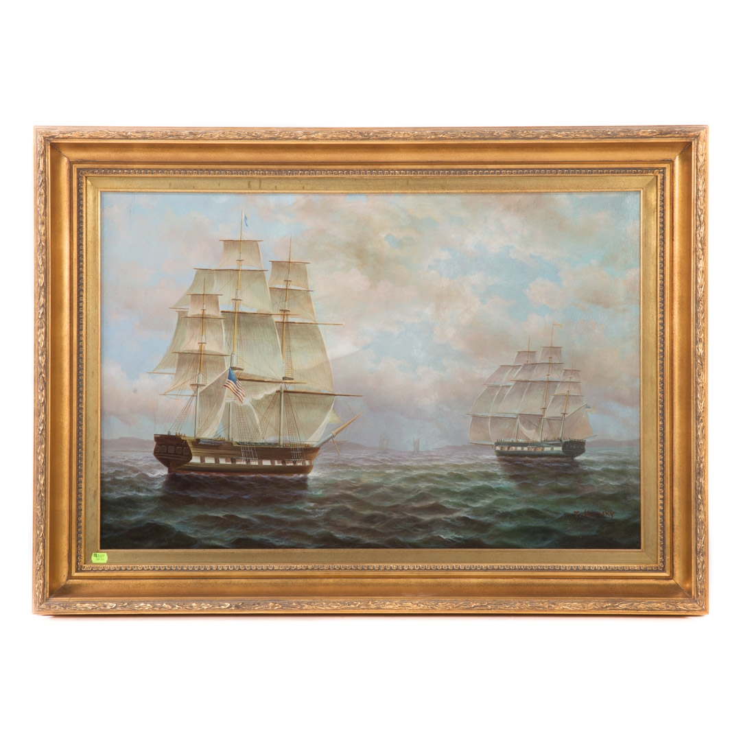 T. Slowsky | Frigates at Sea | MutualArt