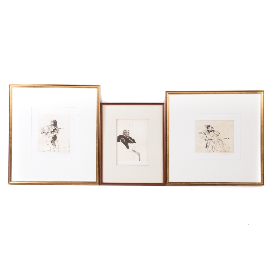 Claude Weisbuch | 3 Works, Nicolo Paganini portrait of the violinist ...