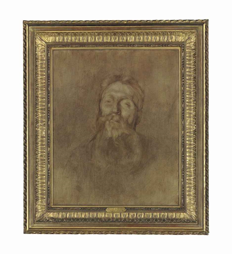 Eugène Carrière | Portrait of Auguste Rodin | MutualArt