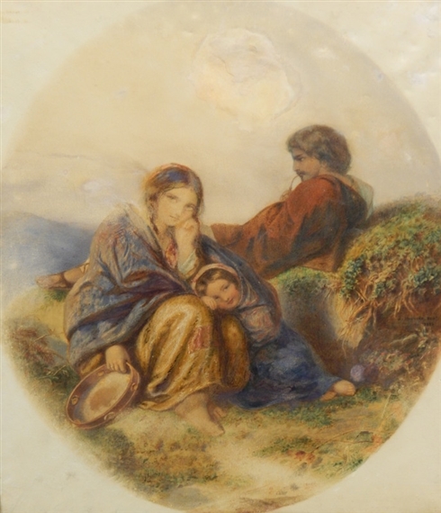 Joseph Bouvier | The travelling family (1853) | MutualArt