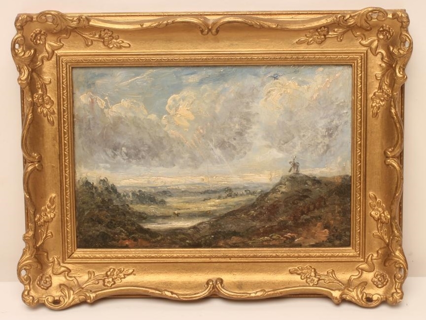 John Constable | A watermill by a river | MutualArt