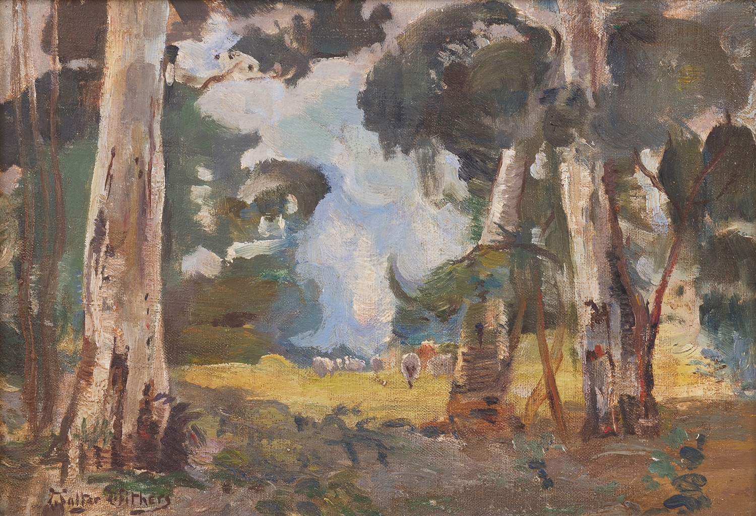 Walter Withers | View of Albury from the Murray River (1892) | MutualArt