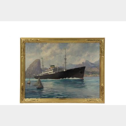 Frank Vining Smith | Ocean Liner 'Del Brasil' Departs Rio (1940 ...