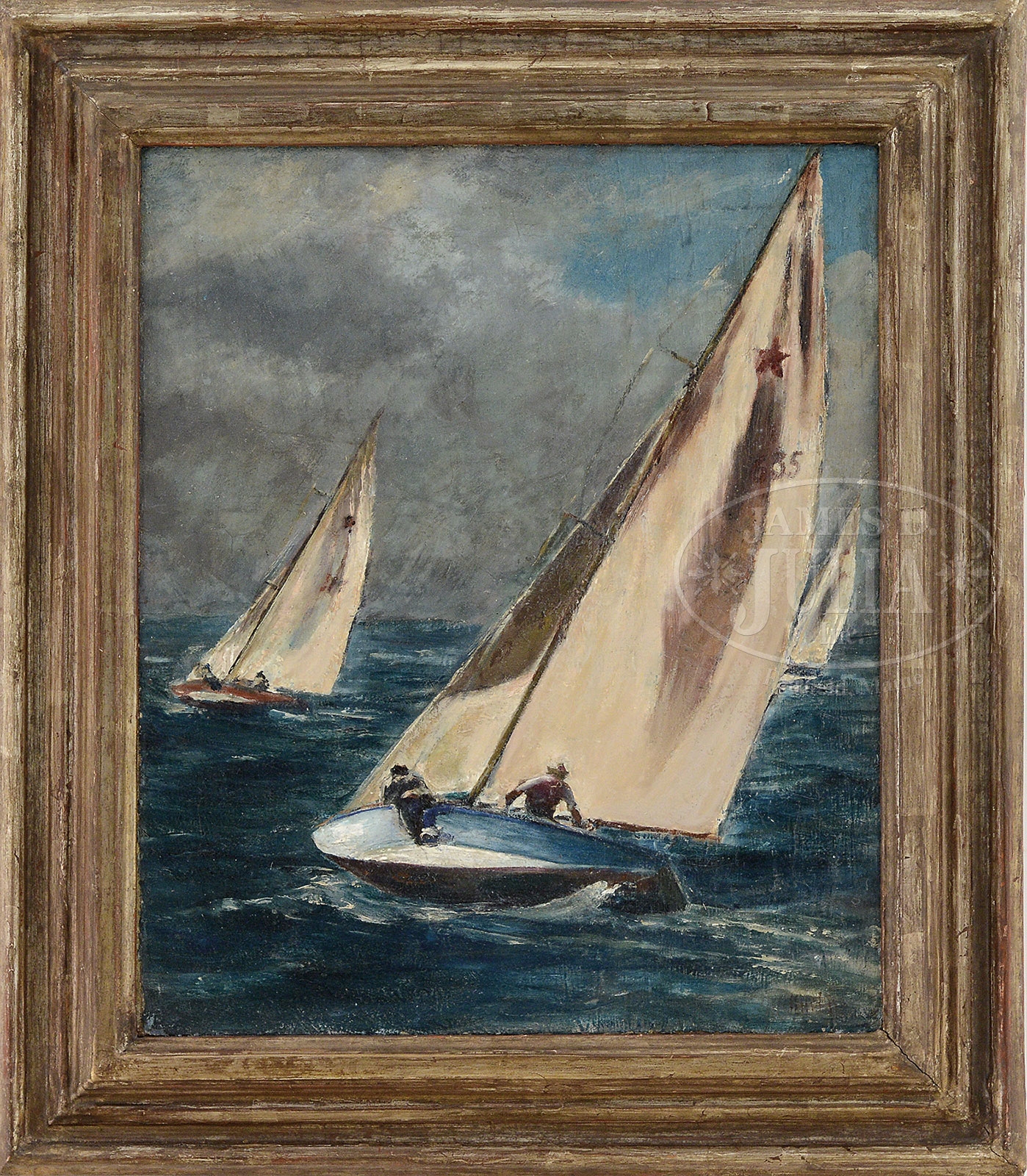 Max Kuehne | ARTIST AND BROTHER SAILING (1923) | MutualArt