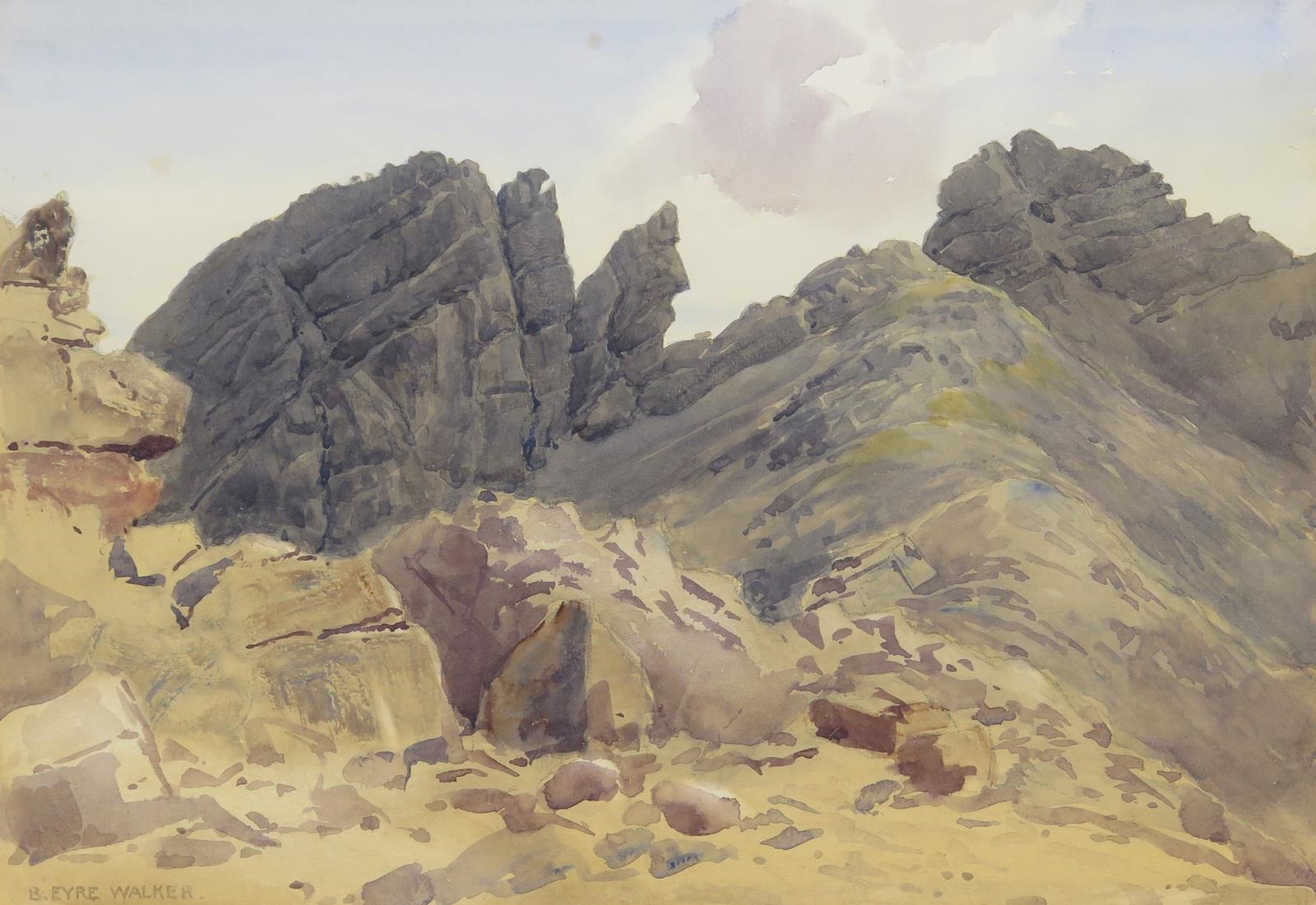 Bernard Eyre Walker | Am Basteir and Sgurr a' Fionn Choire, The ...