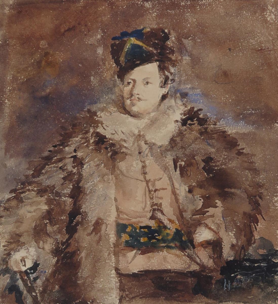 Hercules Brabazon Brabazon | Portrait of Captain John Hamilton as a ...