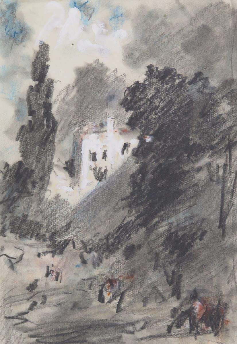 Hercules Brabazon Brabazon | A house in a wooded valley | MutualArt