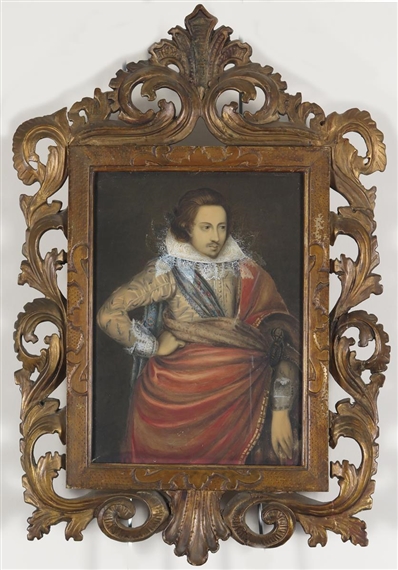 George Perfect Harding | 2 Works: Portraits of a gentleman and a lady ...