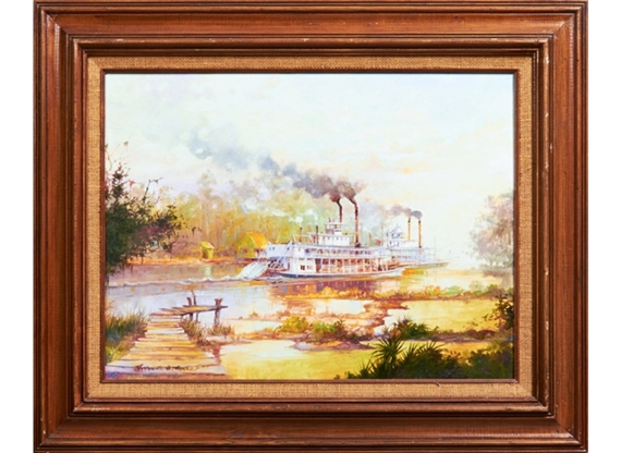 Robert Malcolm Rucker | Steamboats on the River (20th Century) | MutualArt
