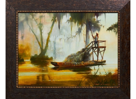 Robert Malcolm Rucker | Moss Gatherer in the Swamp (20th Century ...