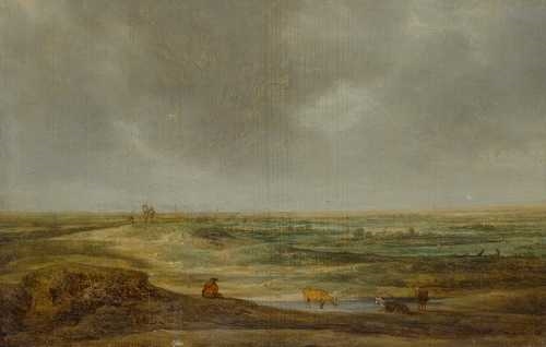 Hercules Seghers | Broad Dutch landscape with cows | MutualArt