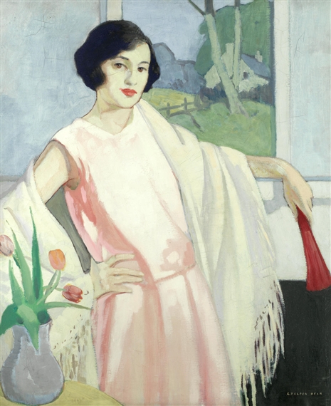 George Telfer Bear | The pink frock | MutualArt