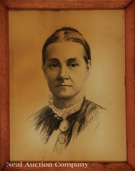 William Woodward | Portrait of Maria Carpenter Woodward (1891) | MutualArt