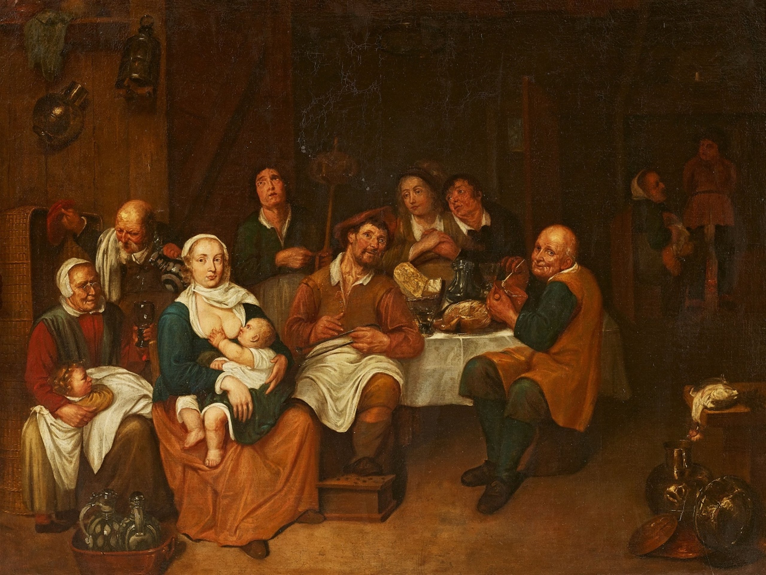 David Ryckaert III | Interior with a Dining Scene | MutualArt