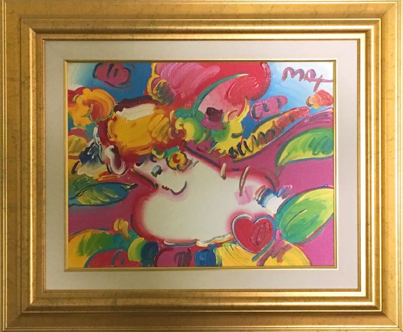 Peter Max | Flower Blossom Lady Detail (2001) | MutualArt