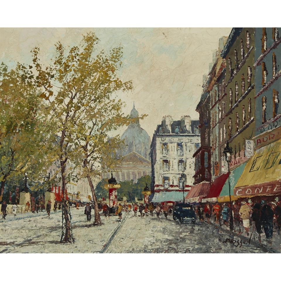 Marcel Brisson | Paris street scene | MutualArt