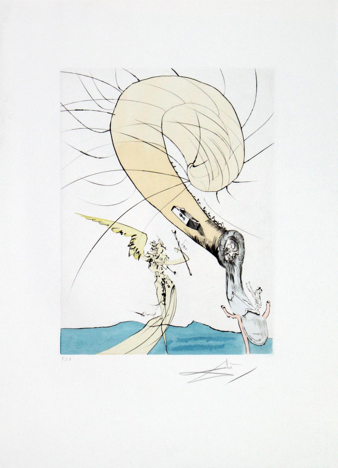Salvador Dalí | The Rabbit Sends in a Little Bill (1969) | MutualArt