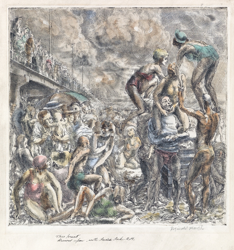 Reginald Marsh | Coney Island Beach (1934) | MutualArt