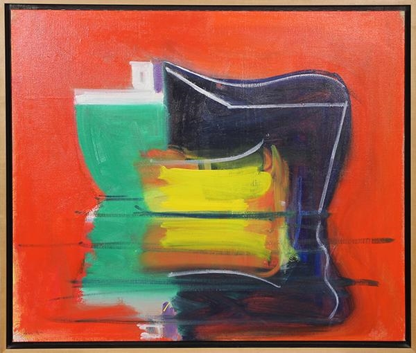 Paul Resika | Yellow Harbor - Deep, boat on the water (1998) | MutualArt