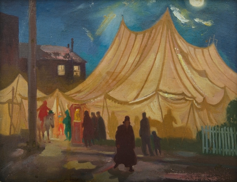 Normand Baker | Fairground at Night | MutualArt