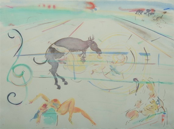 Rodney Pople | Drawing with Red Splash (1991) | MutualArt