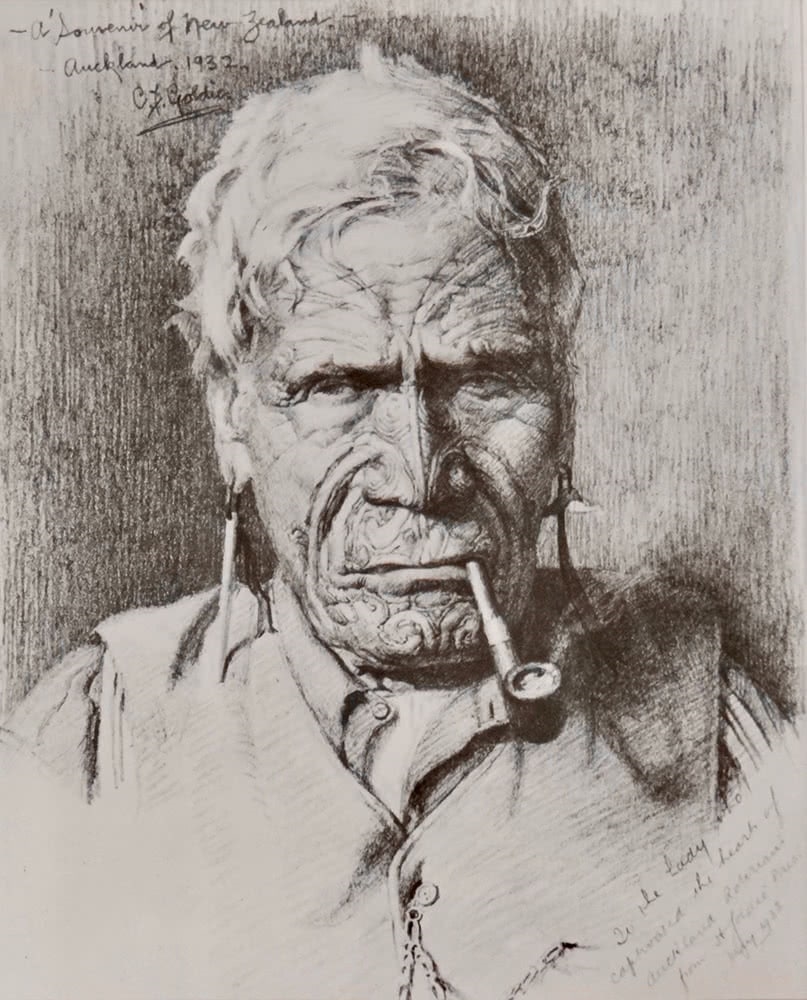 Robin Morrison | Te Aho o te Rangi Wharepu drawn by C F Goldie | MutualArt