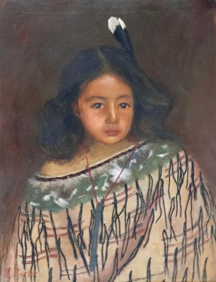 Robert Field Procter | Portrait of a Young Maori Girl | MutualArt