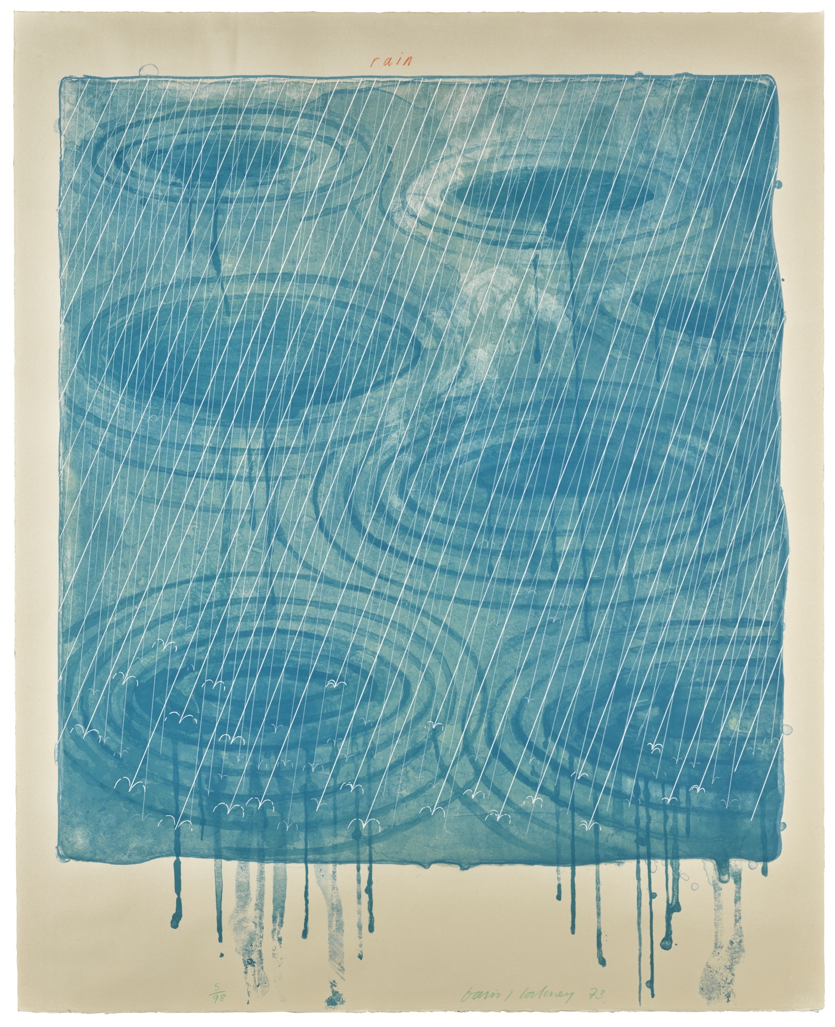 David Hockney | RAIN (SCOTTISH ARTS COUNCIL 137; MUSEUM OF CONTEMPORARY ...