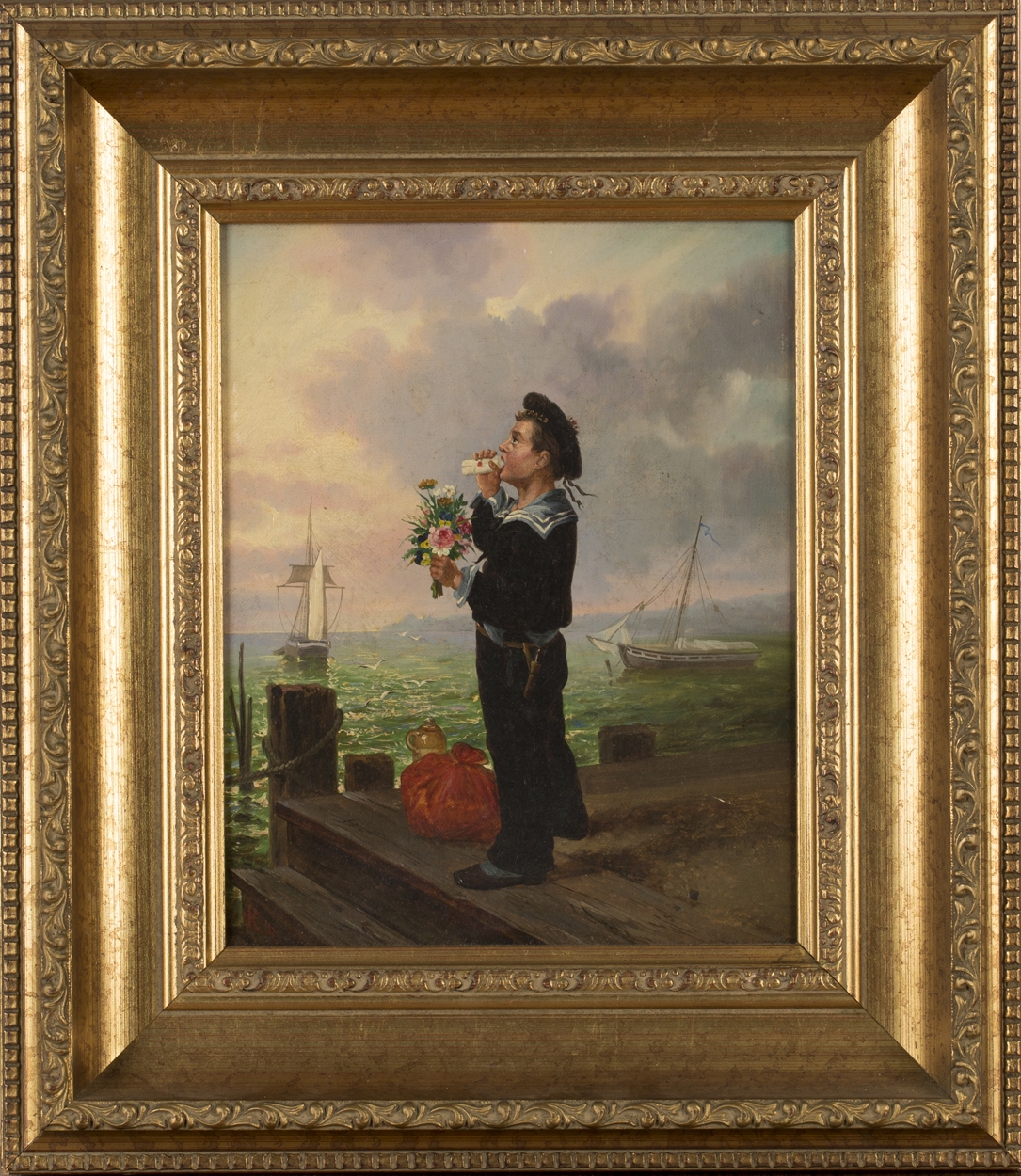 Frank Albert Philips | 2 Works: Child with Toy, 1894; Playmates, 1895 ...